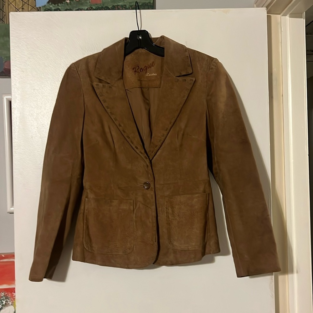 Rogue Leather Tan Suede Blazer - Gem